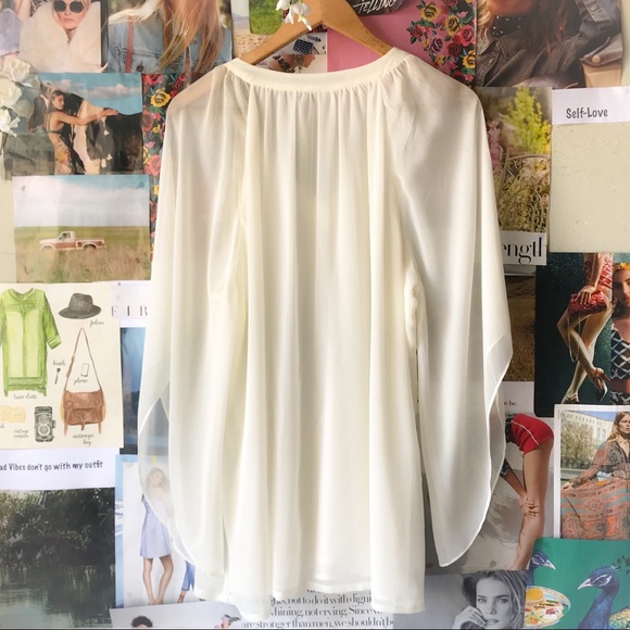 Rose & Olive | Tops | Rose Olive Sheer Blouse | Poshmark